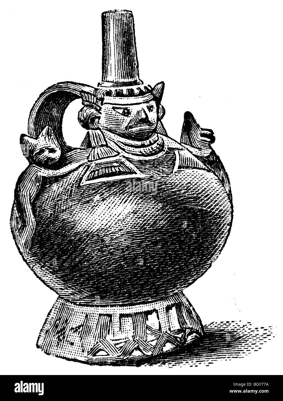 Ancient Peruvian pottery, vessel, Ancient Peru, old Peru Stock Photo ...