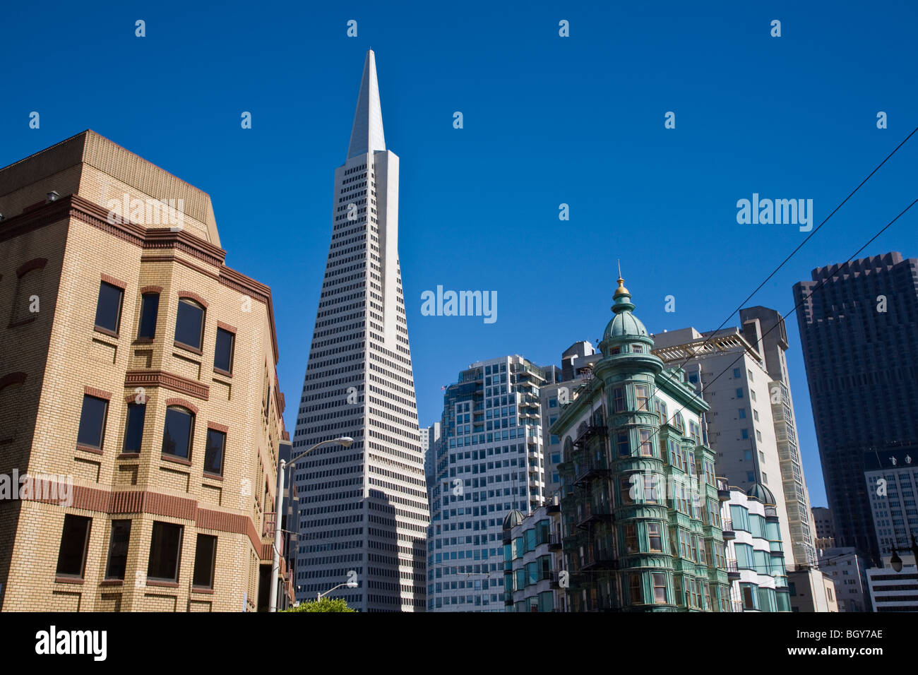 NORTH BEACH view of the TRANSAMERICA BUILDING was designed by architect ...