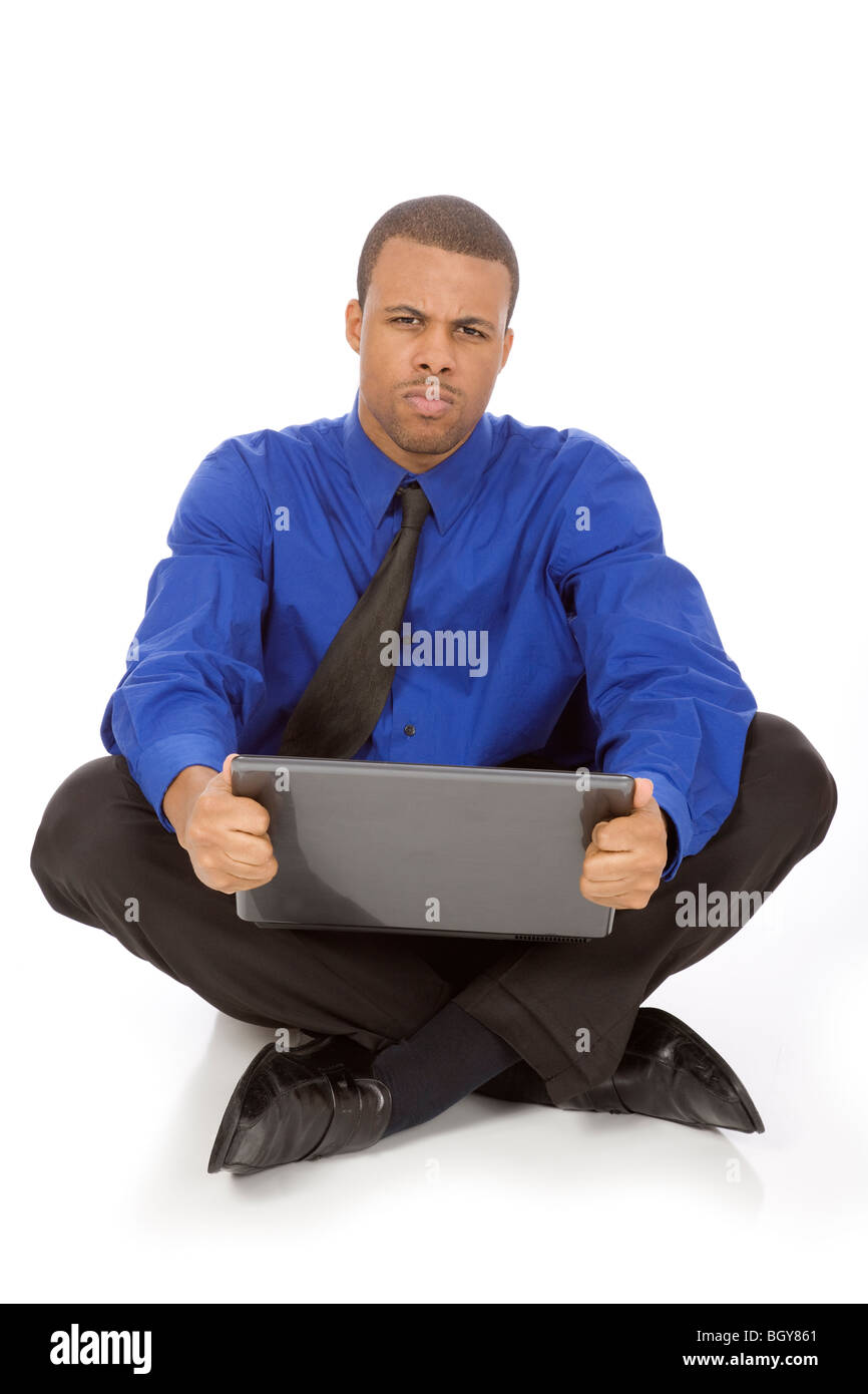 Angry african american boss Cut Out Stock Images & Pictures - Alamy
