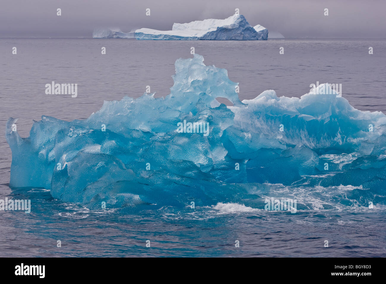 Blue Sea Ice Stock Photo - Alamy