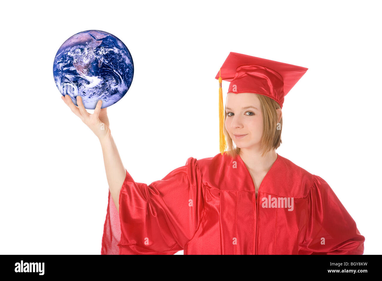 World globe graduation cap diploma hi-res stock photography and images ...