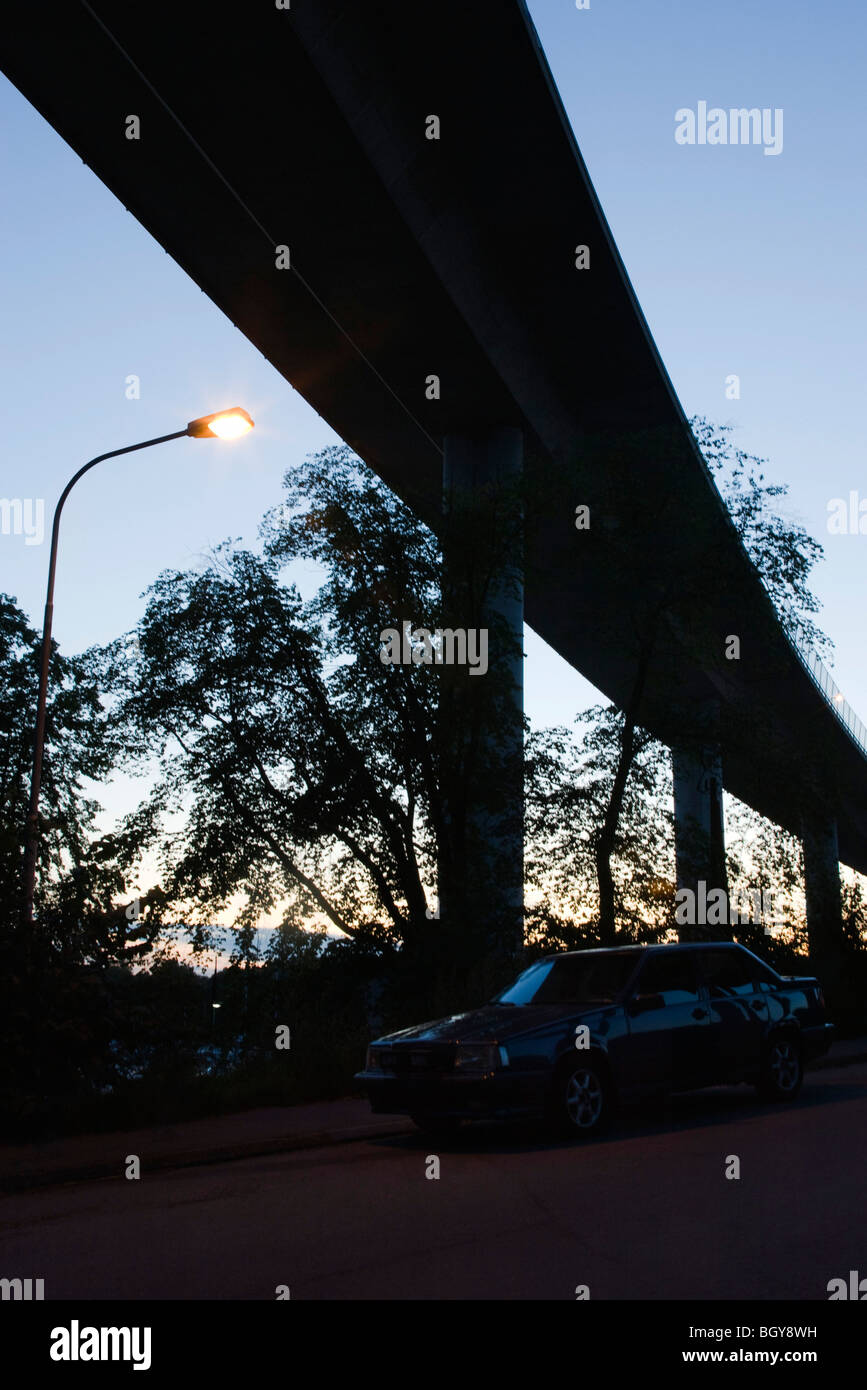 Elevated road, low angle view Stock Photo - Alamy