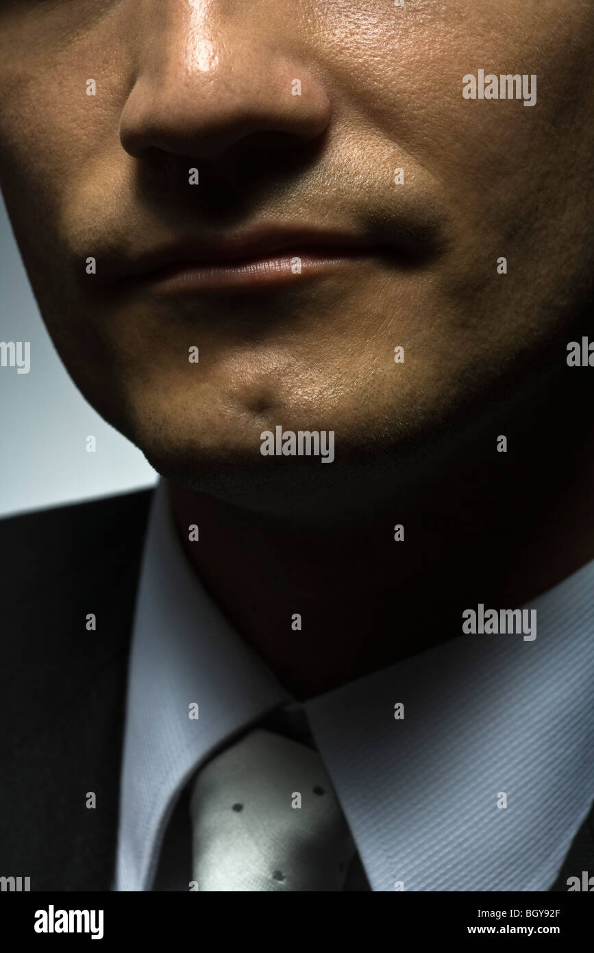 Man, cropped portrait Stock Photo - Alamy