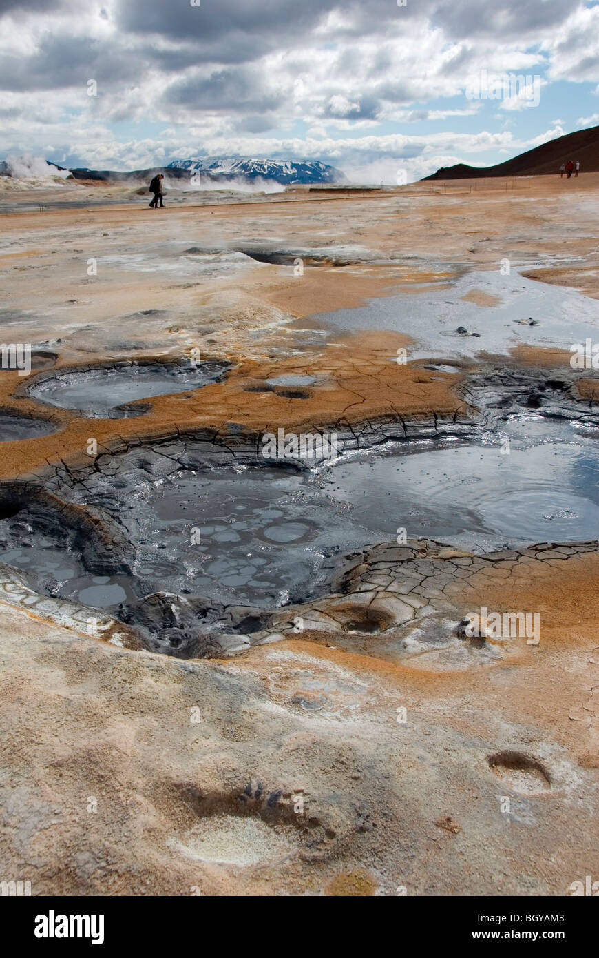 Namafjall high temperature geothermal area hi-res stock photography and ...