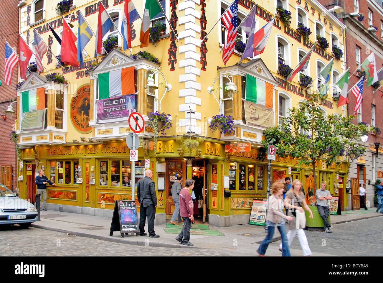 Temple Bar Street Dublin Ireland Stock Photo - Alamy
