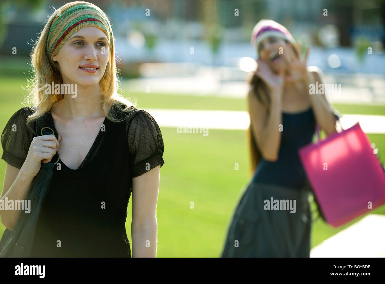 Cupping hands shouting hi-res stock photography and images - Alamy