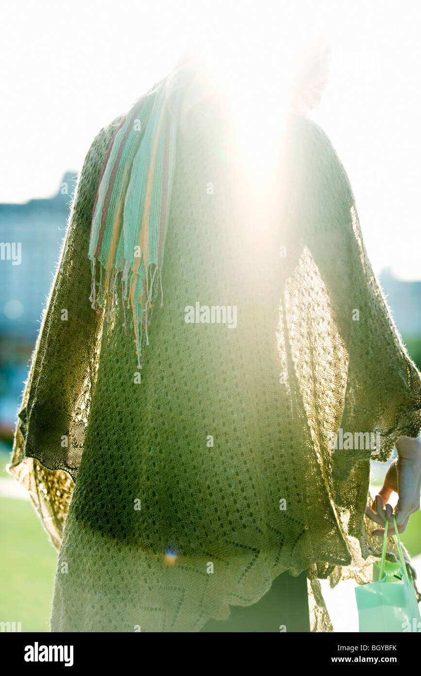 Shot from back woman silhouette hi-res stock photography and images - Alamy