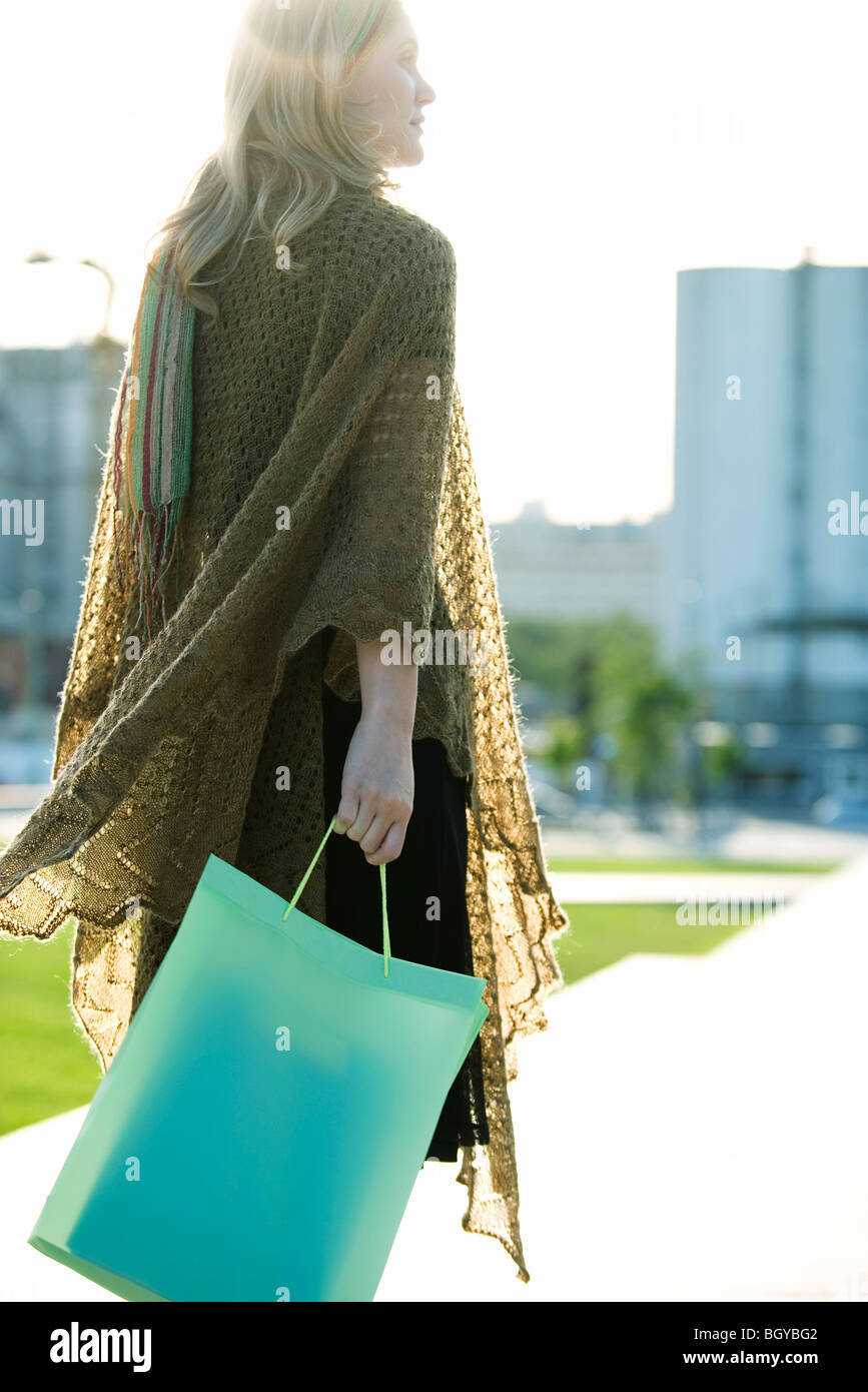 Back shot woman walking shopping hi-res stock photography and images ...