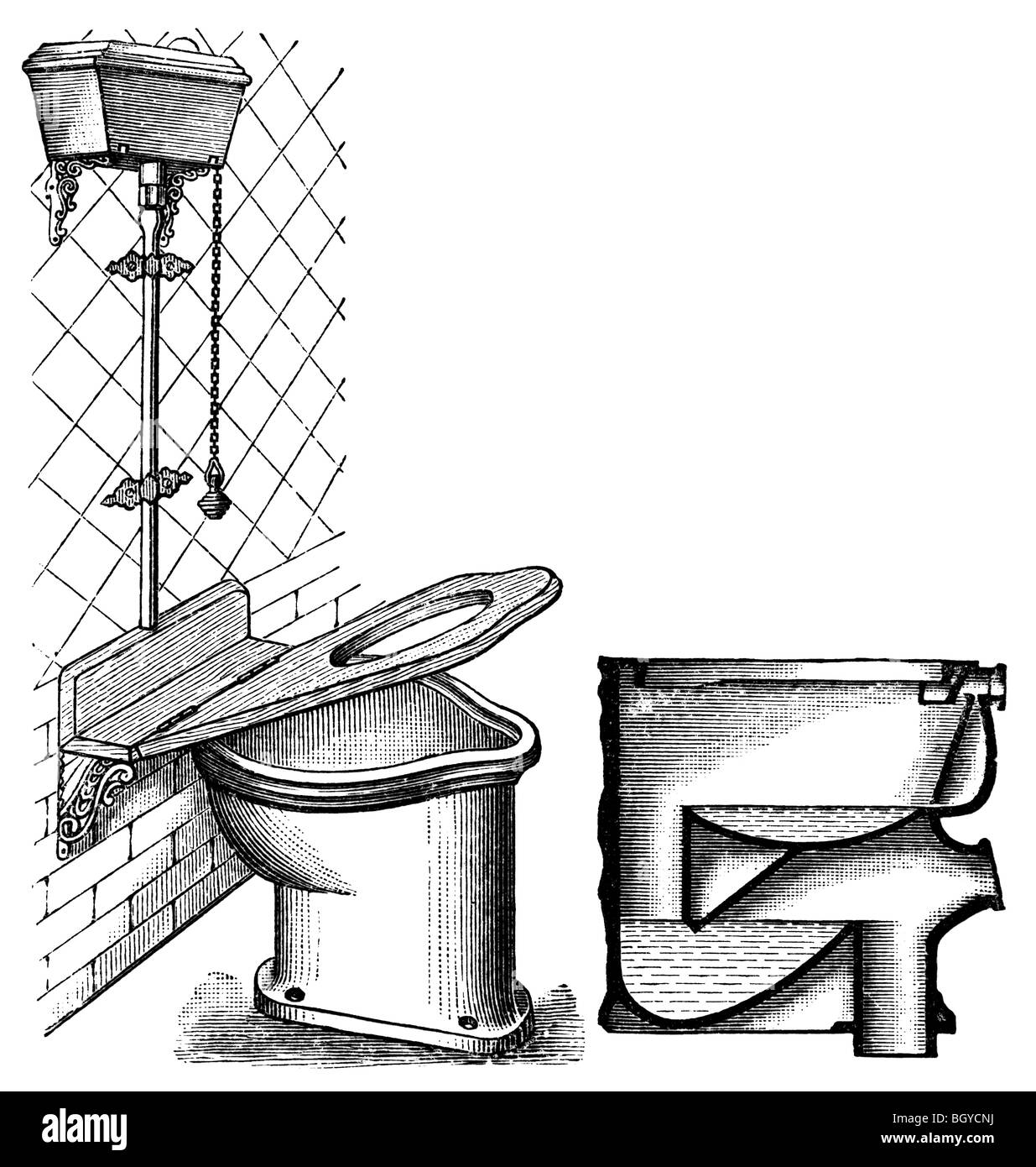 Piedestal water closet Stock Photo - Alamy