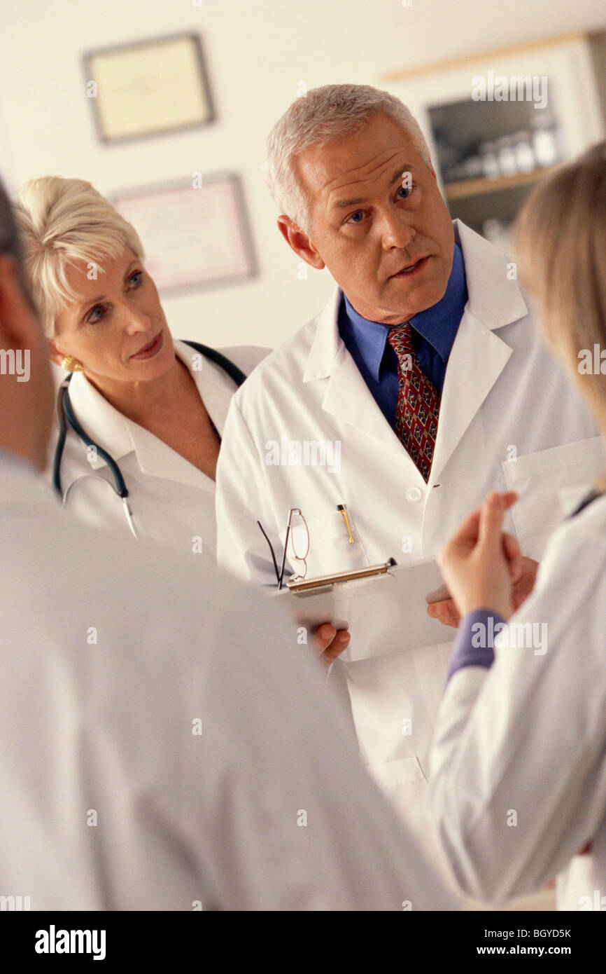Healthcare workers consultation Stock Photo - Alamy