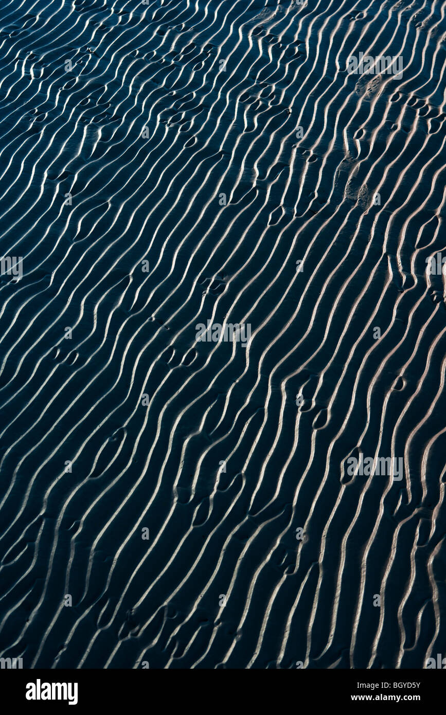 Rippled sand, full frame Stock Photo - Alamy