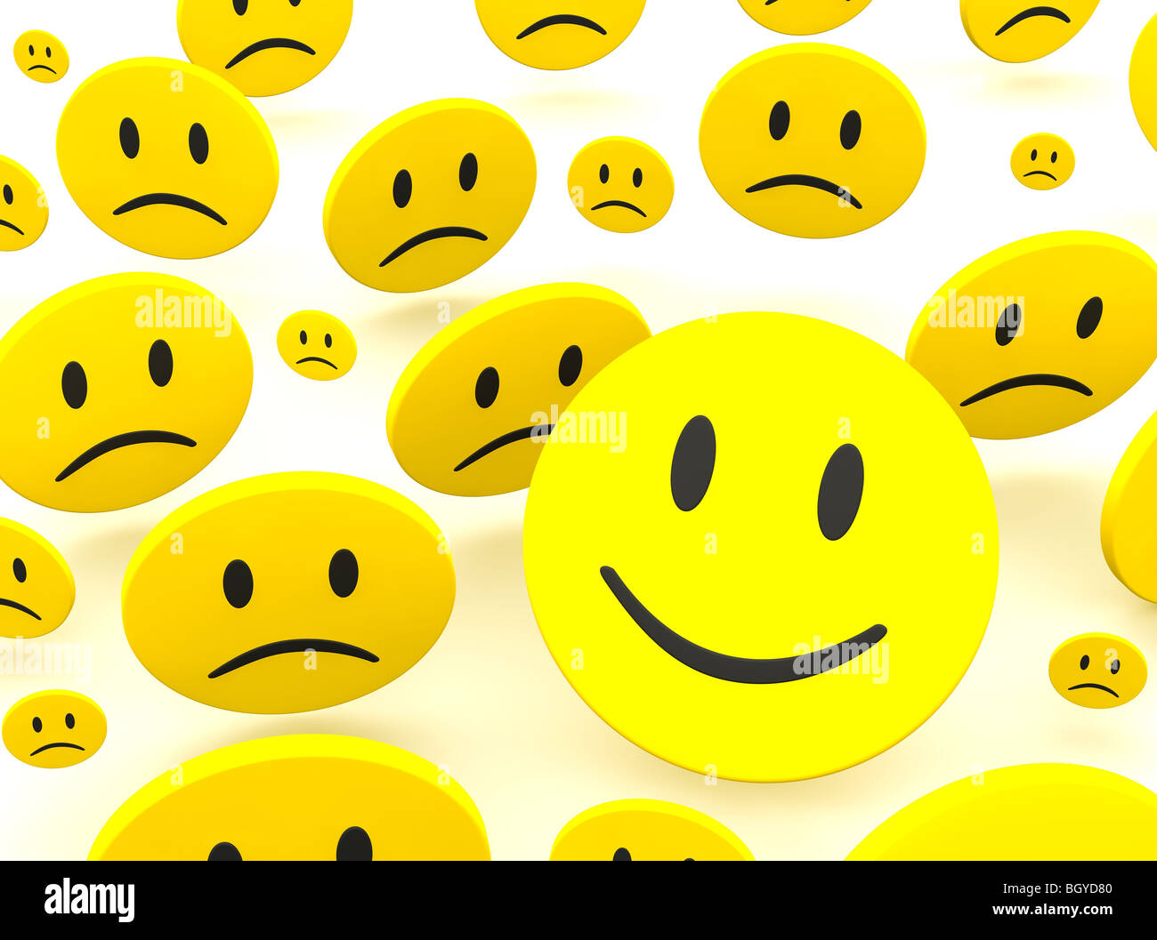 Smile and sadness Stock Photo - Alamy