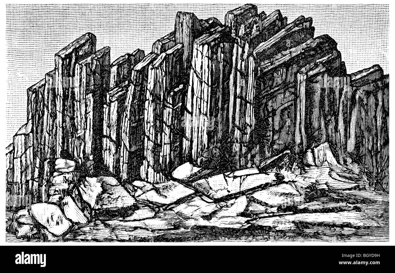 Rhon, Rhön stone wall Stock Photo - Alamy