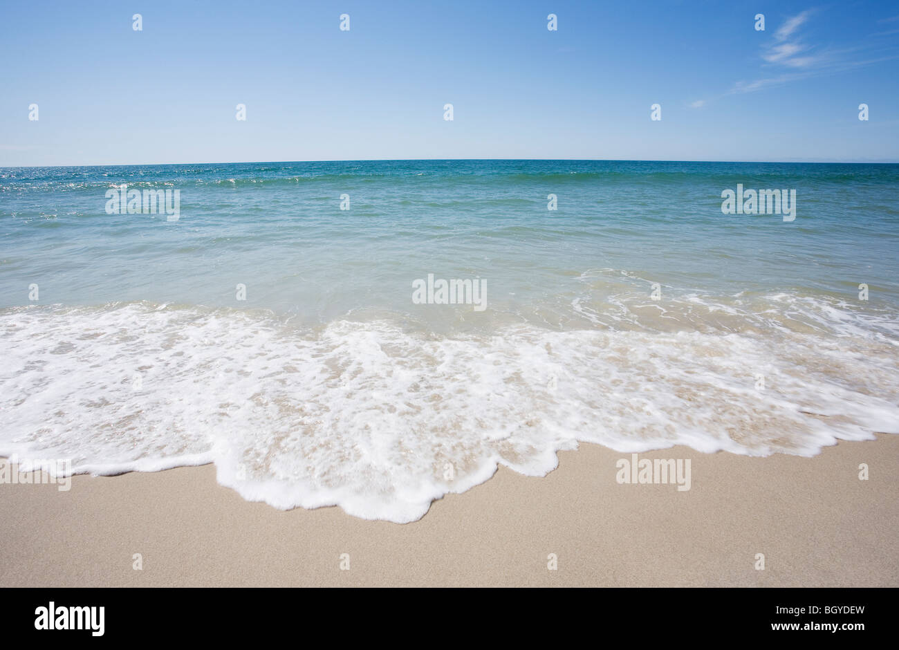 Sea waters with sky and ocean tourist beach beach summer hi-res stock ...