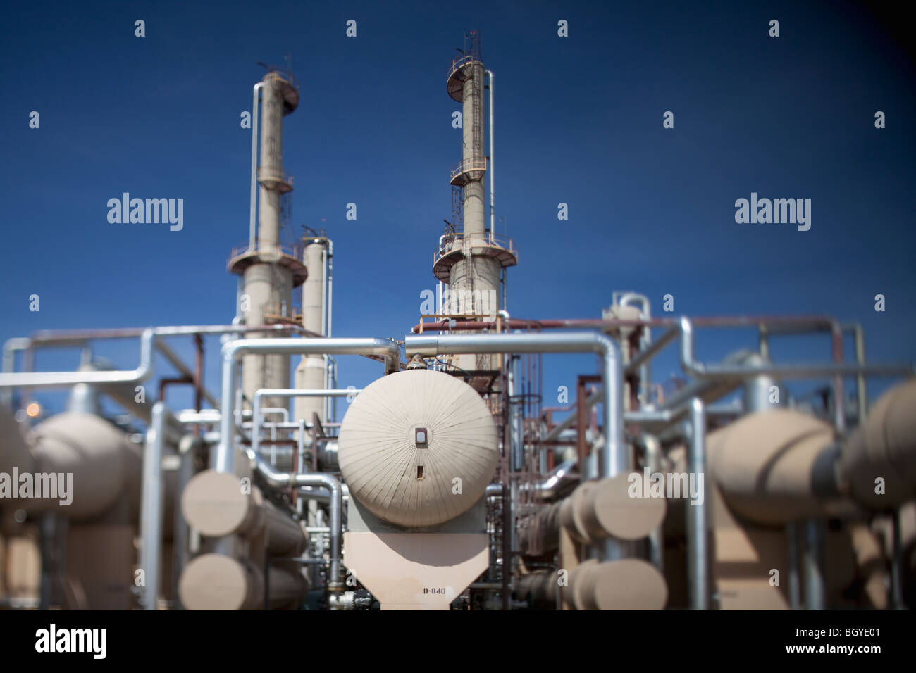 Oil and gas station Stock Photo - Alamy