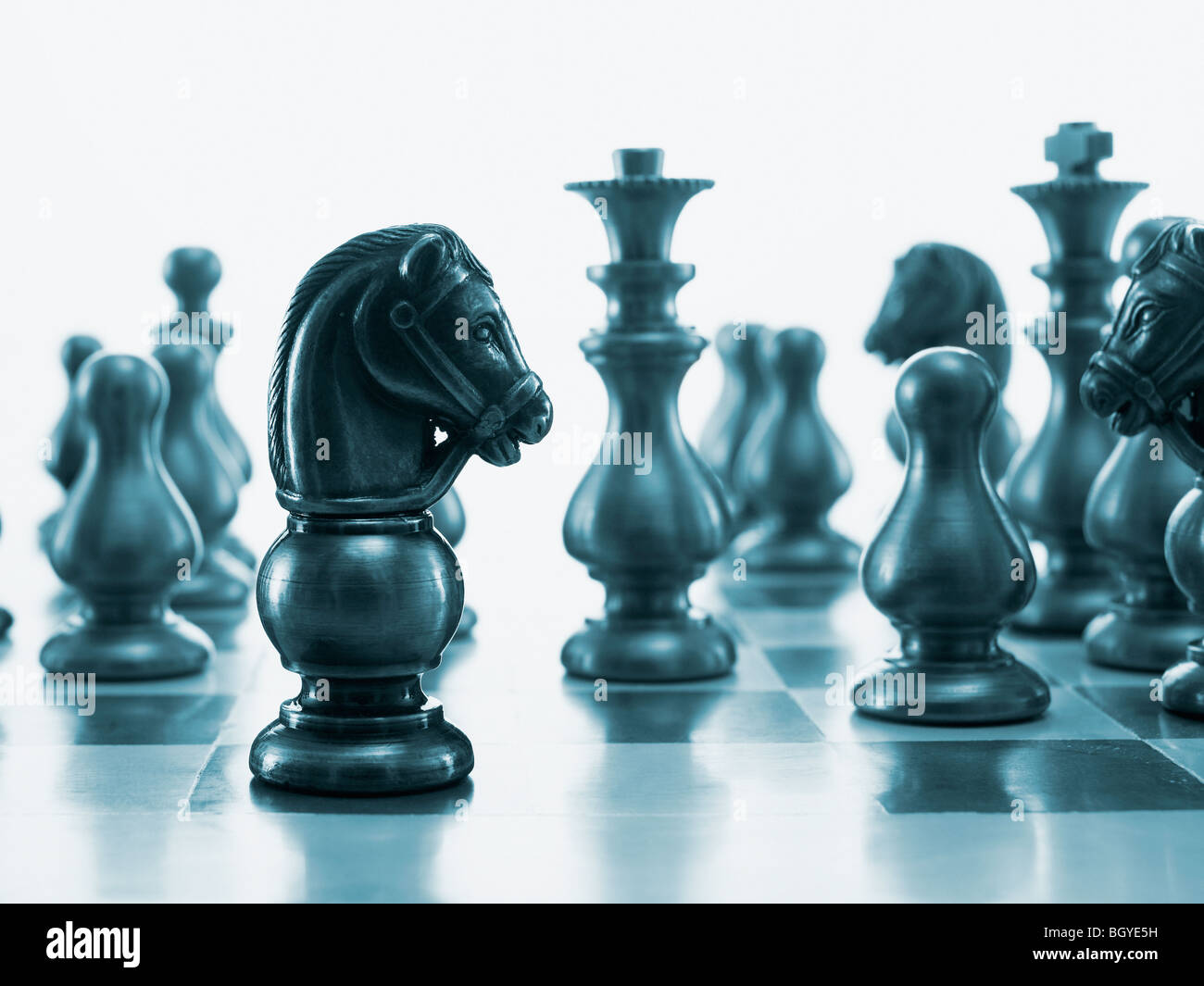 Blue chess pawn piece hi-res stock photography and images - Alamy