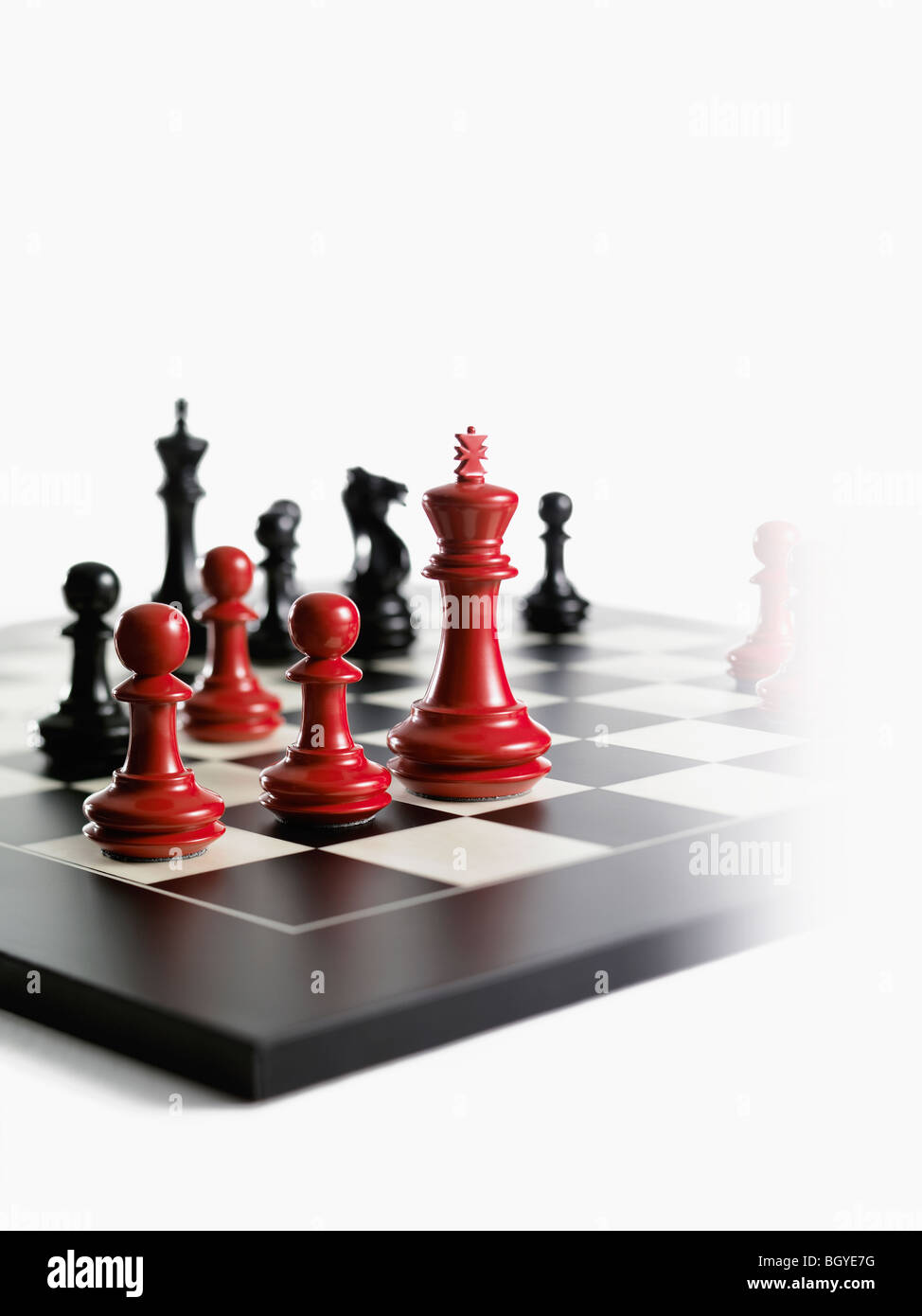 Chess board background Cut Out Stock Images & Pictures - Alamy