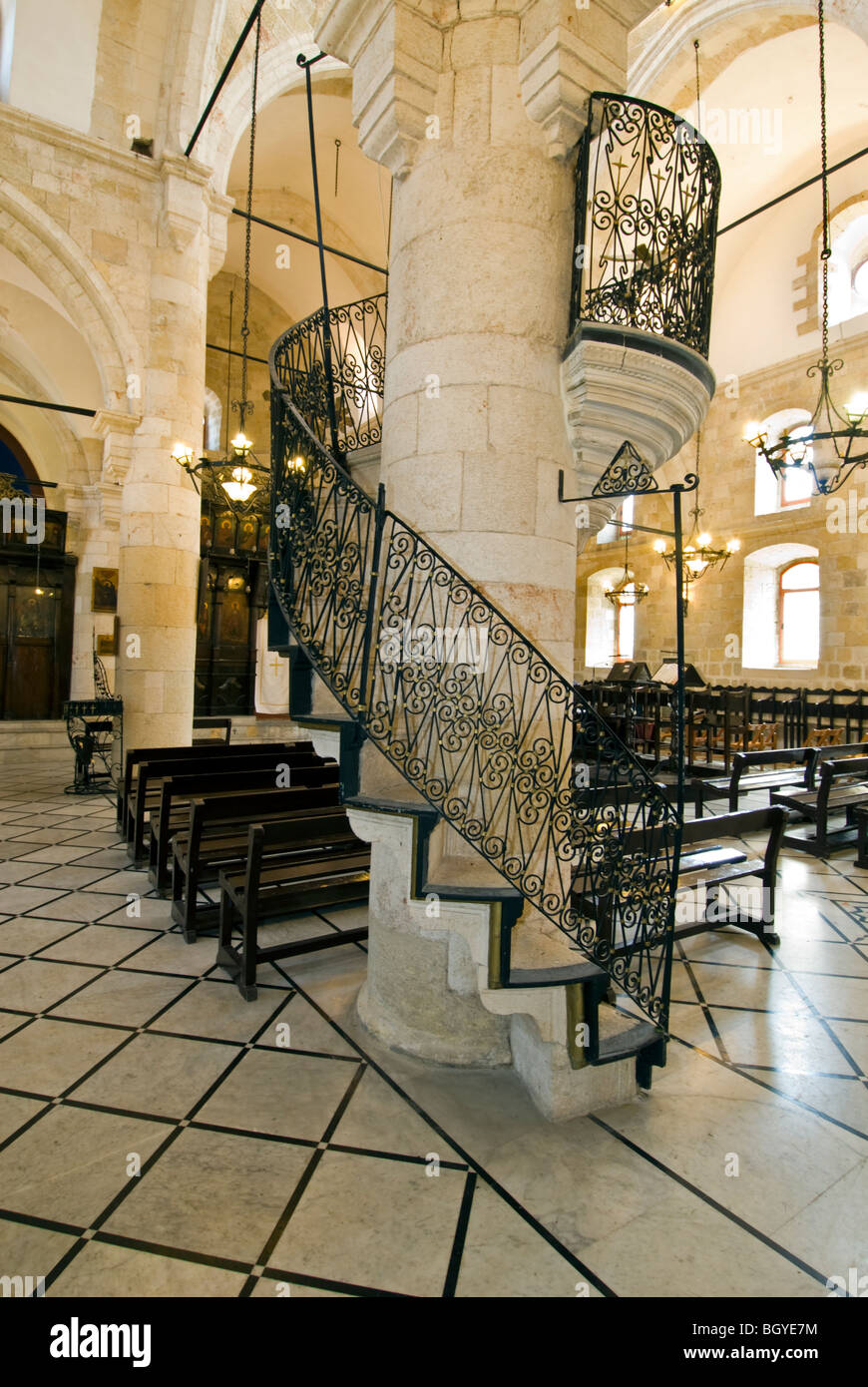 Interior of the Catholic Church Antakya Turkey Stock Photo - Alamy