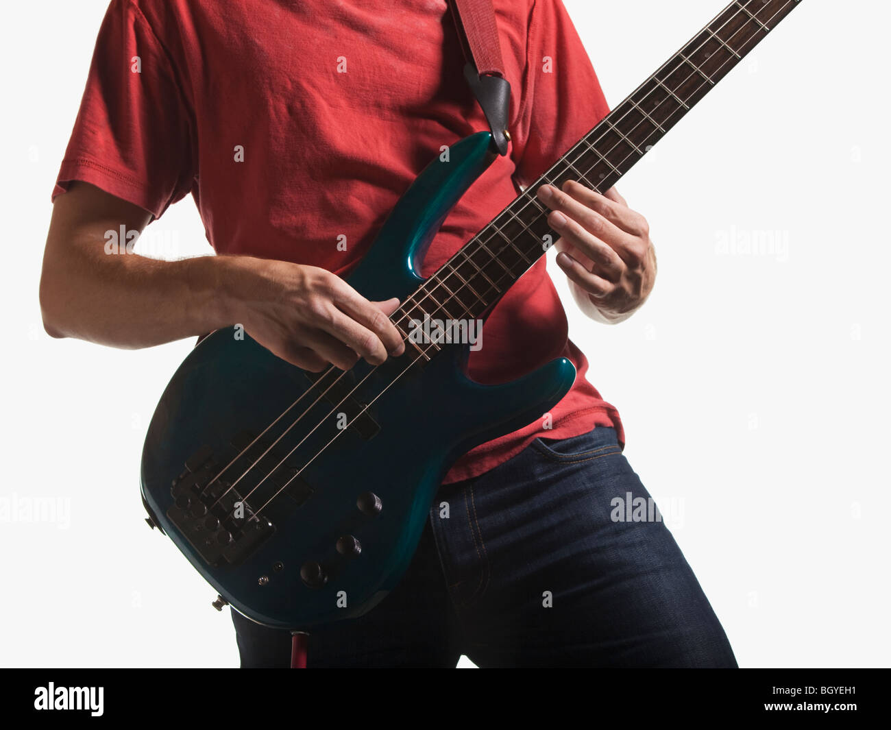 Person playing electric guitar Stock Photo - Alamy