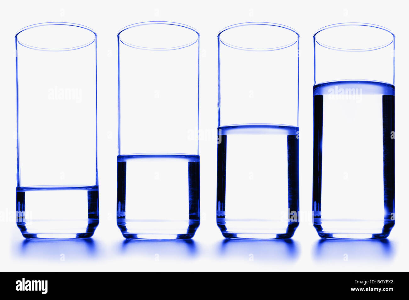 Half full glass water hi-res stock photography and images - Alamy