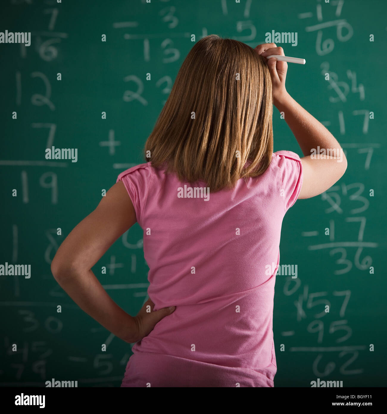 Chalkboard with math equations hi-res stock photography and images - Alamy