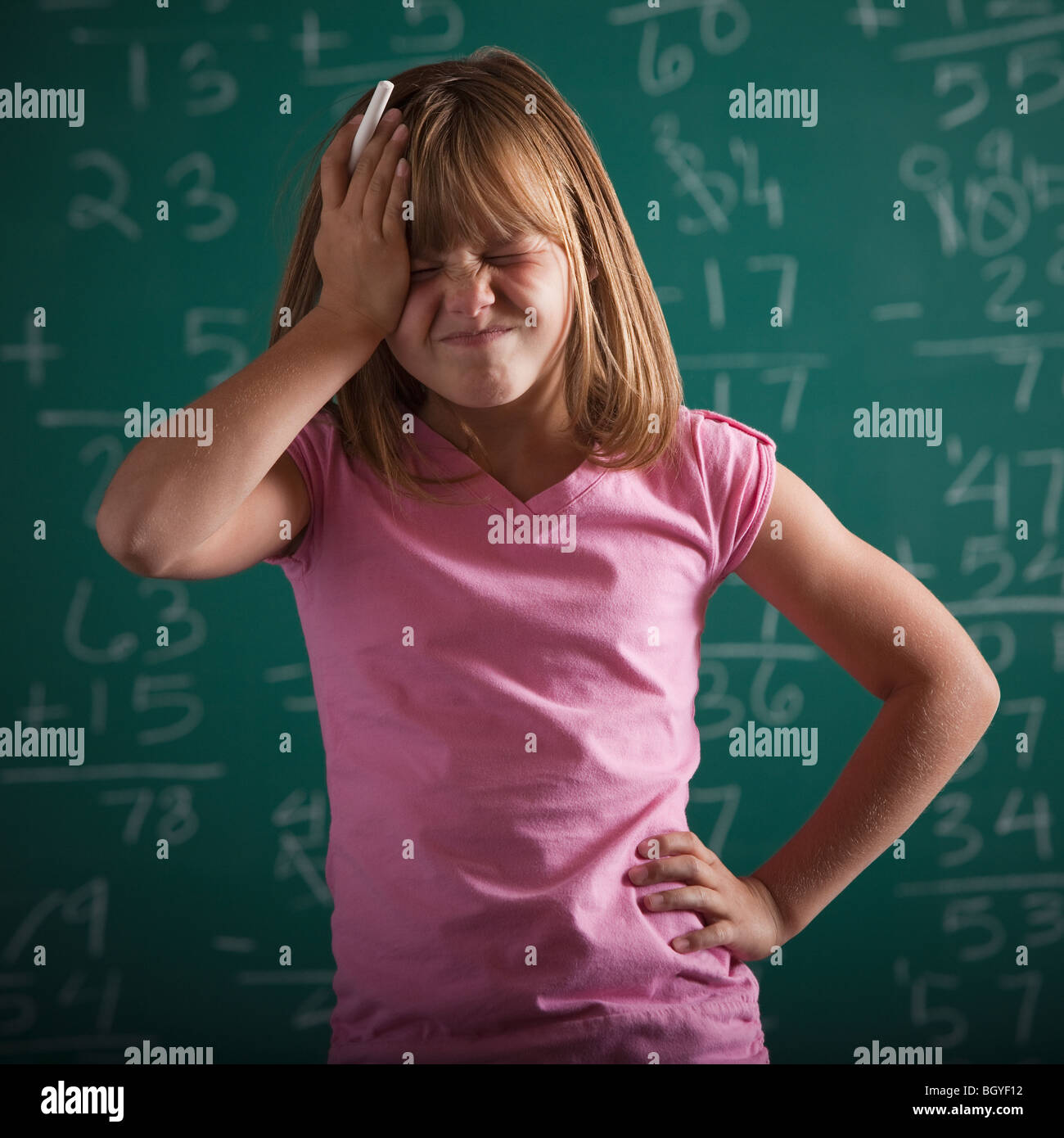 Chalkboard with math equations hi-res stock photography and images - Alamy