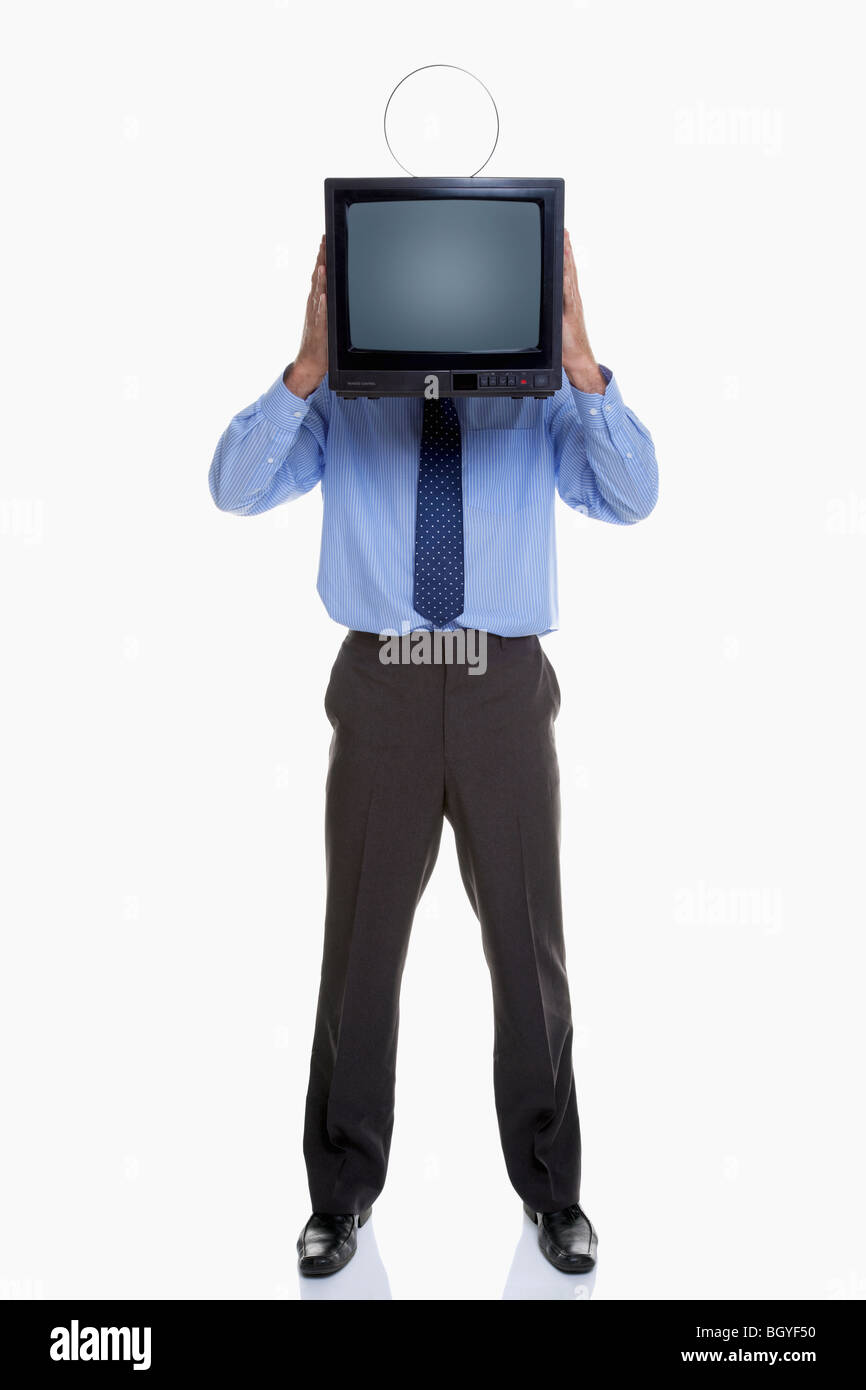 Tv holding screen Cut Out Stock Images & Pictures - Alamy