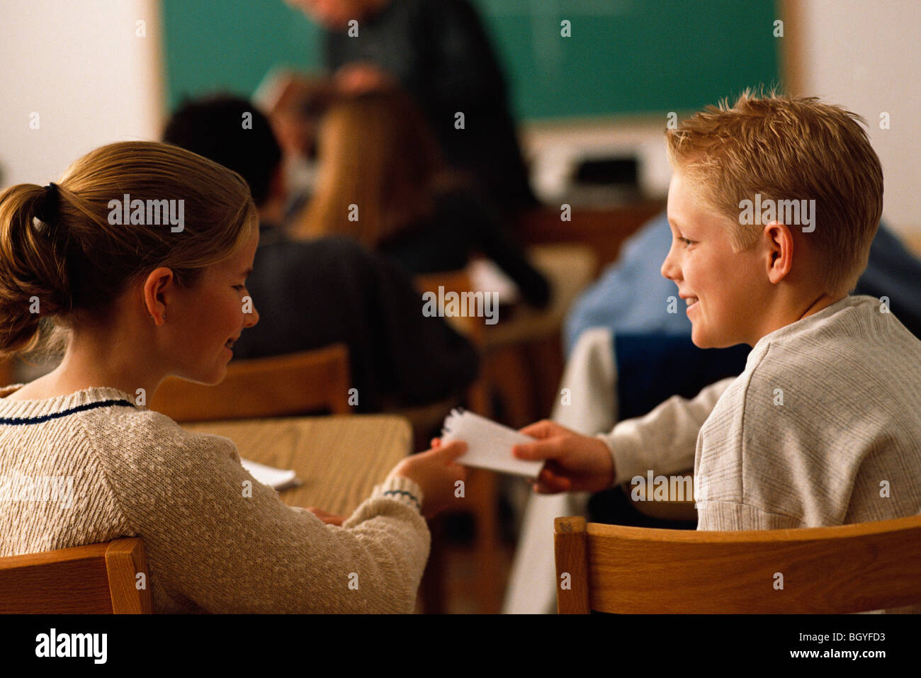 Happy teachers classrooms hi-res stock photography and images - Alamy