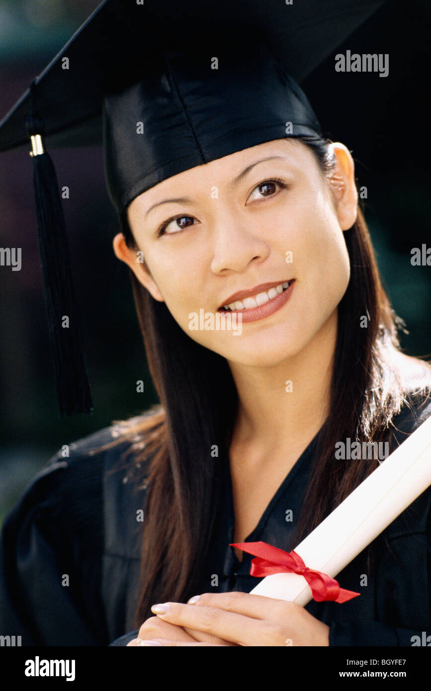 Graduate with diploma Stock Photo - Alamy