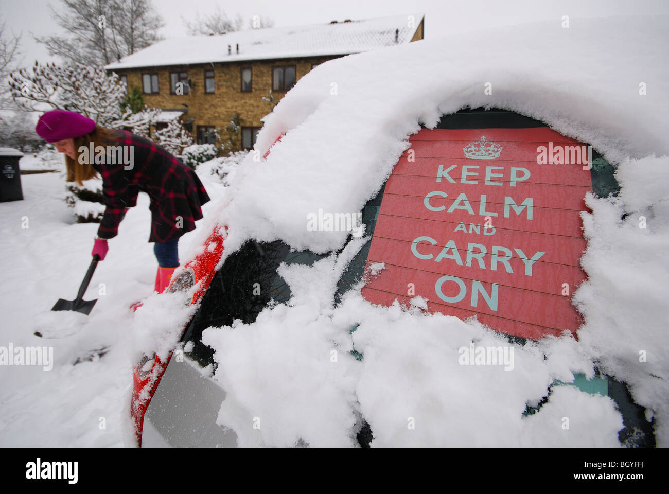 UK. Keeping calm and carrying on during the 'Big Freeze' of December ...