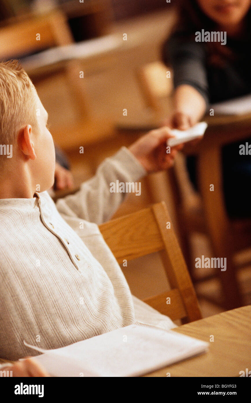 Students passing notes Stock Photo - Alamy Students passing notes Stock Photo - Alamy