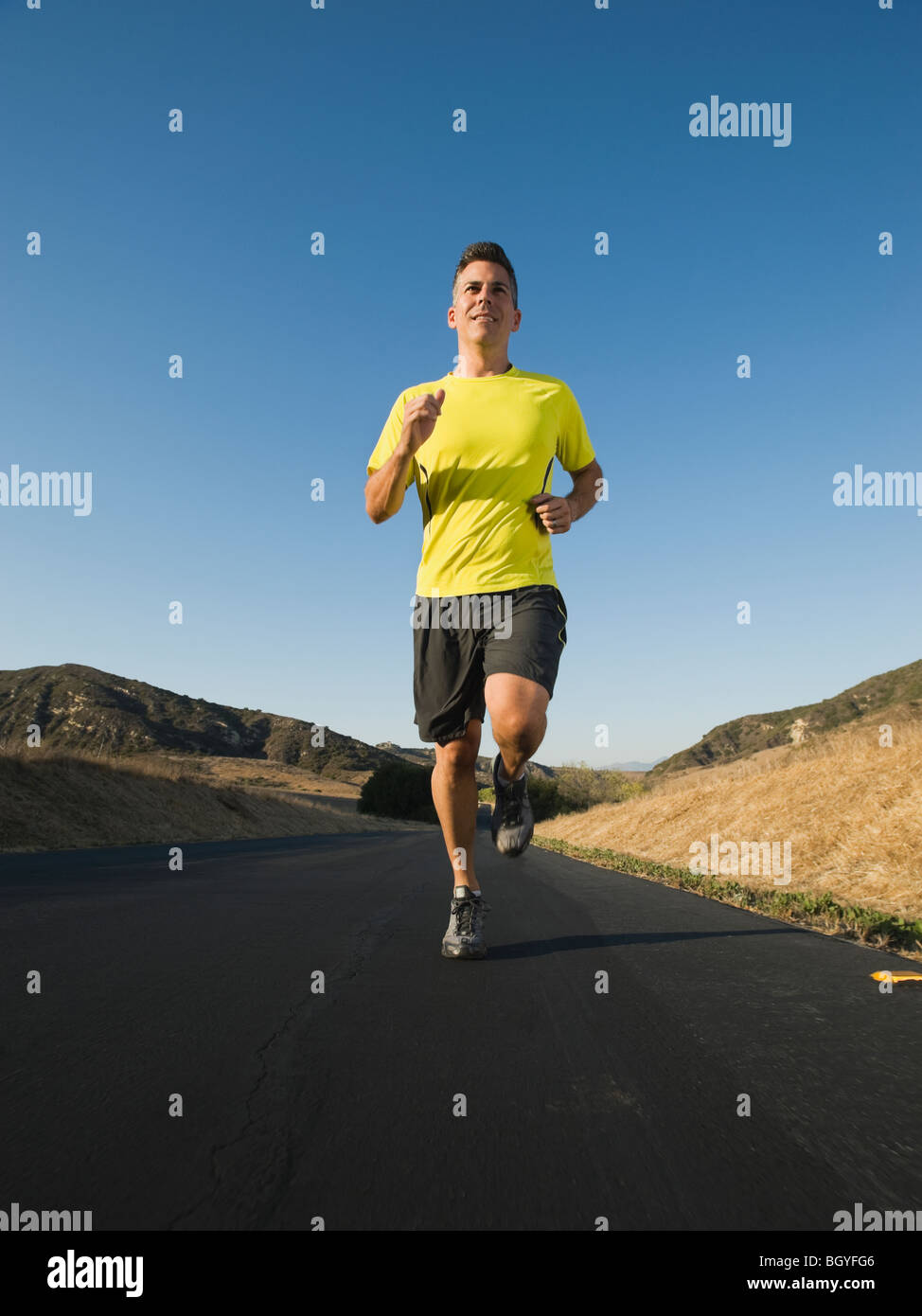 Jogging man 35 49 hi-res stock photography and images - Alamy
