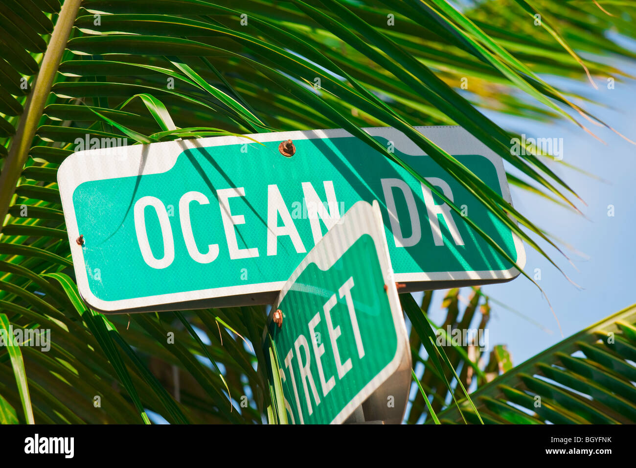 Florida street signs hi-res stock photography and images - Alamy