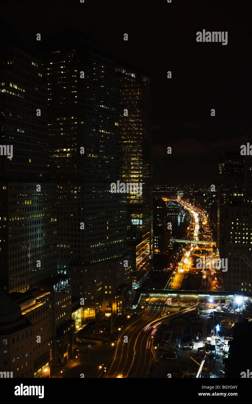Transport shot from above motorway road traffic hi-res stock ...
