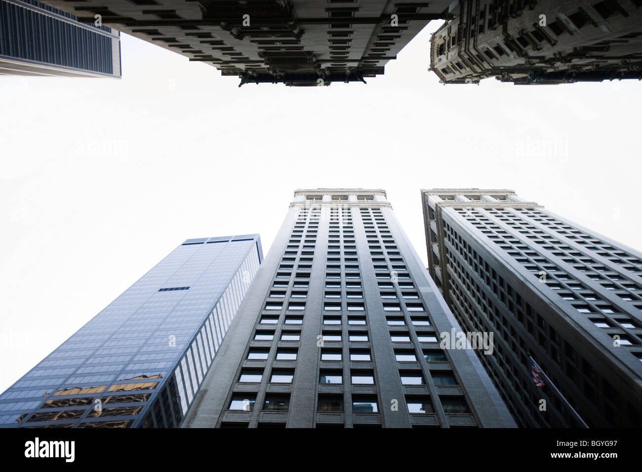 Skyscrapers side by side, low angle view Stock Photo - Alamy