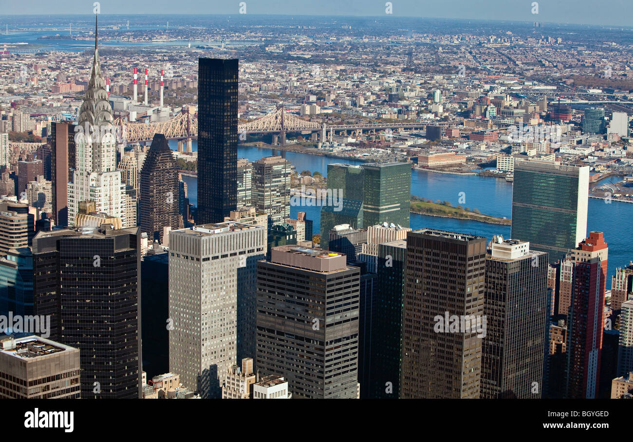 Aerial view of Manhattan Stock Photo - Alamy