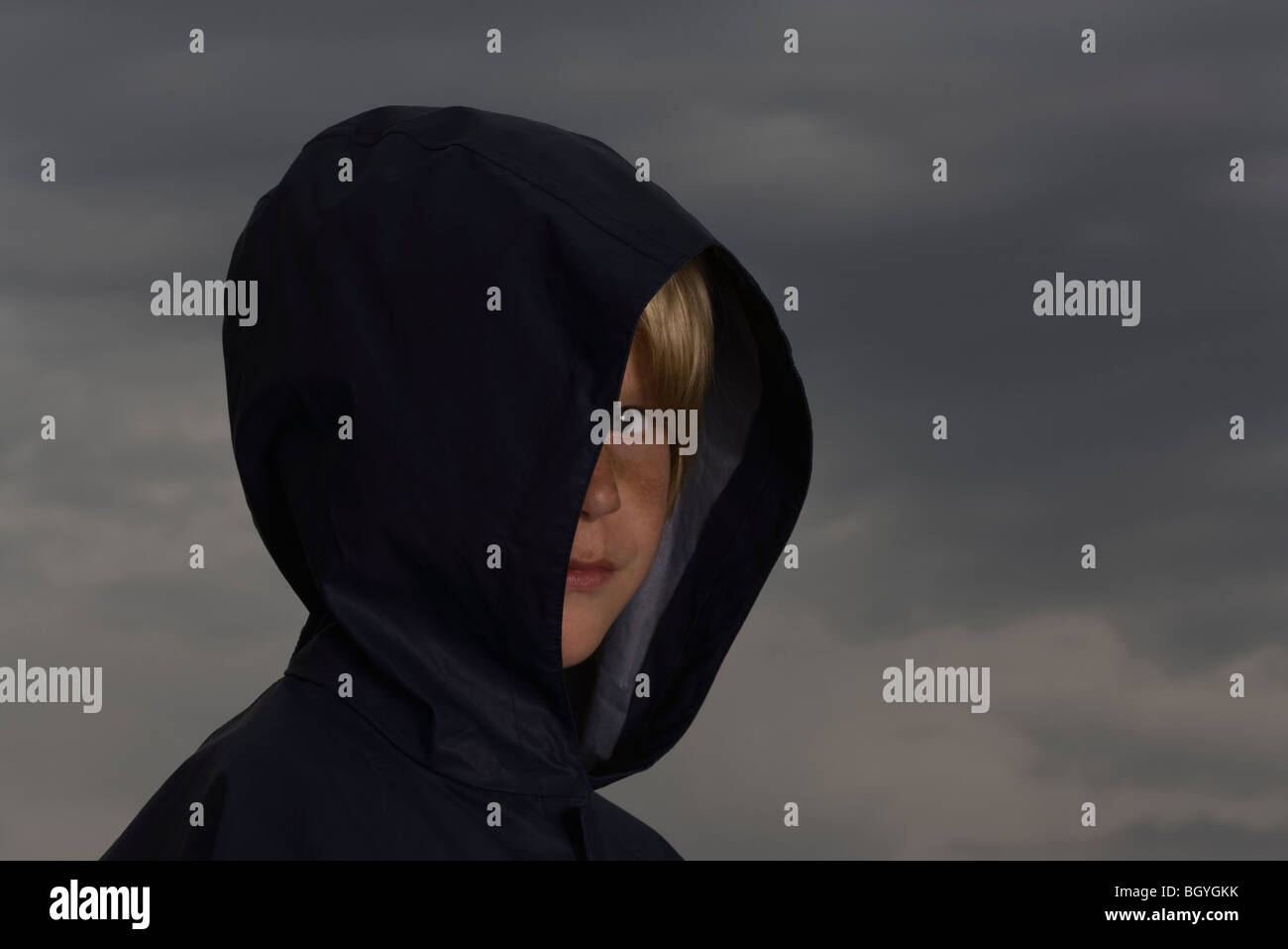 Face partially obscured hi-res stock photography and images - Alamy
