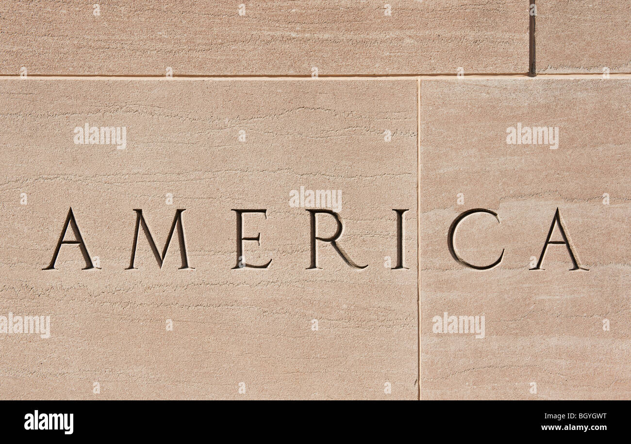 Wall of American building Stock Photo - Alamy