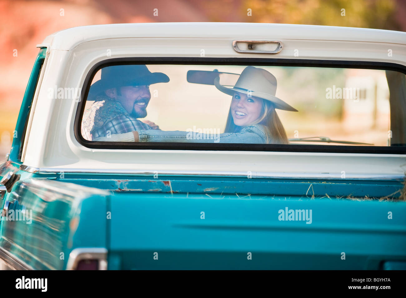 Cowboys pick up truck hi-res stock photography and images - Alamy