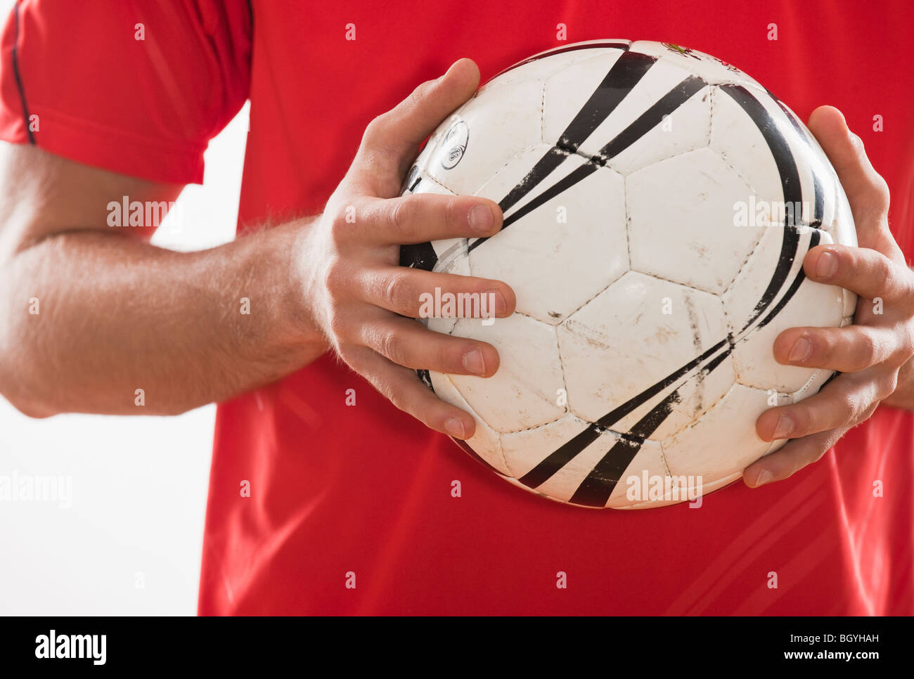 Soccer ball hands hi-res stock photography and images - Alamy