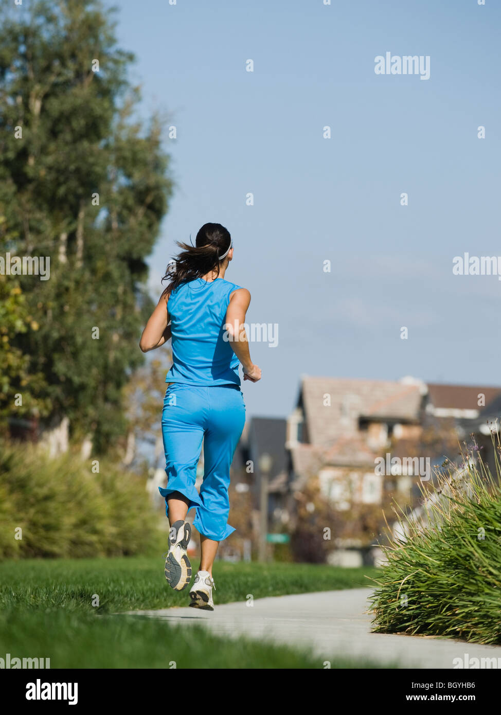 Runner trees paths grass hi-res stock photography and images - Alamy