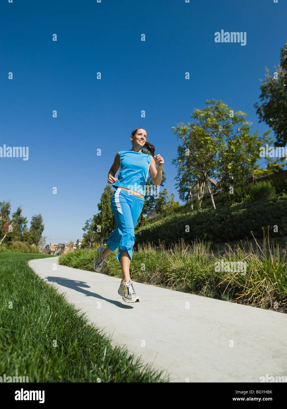 Woman jogging jogs jogger pathway hi-res stock photography and images ...