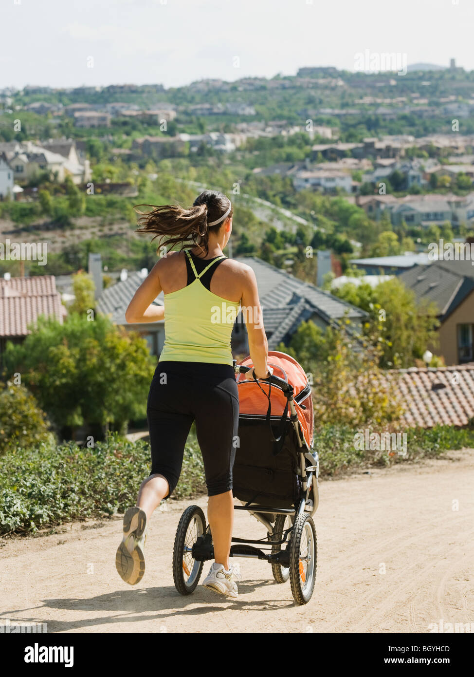 Mother baby stroller enjoying motherhood hi-res stock photography and ...