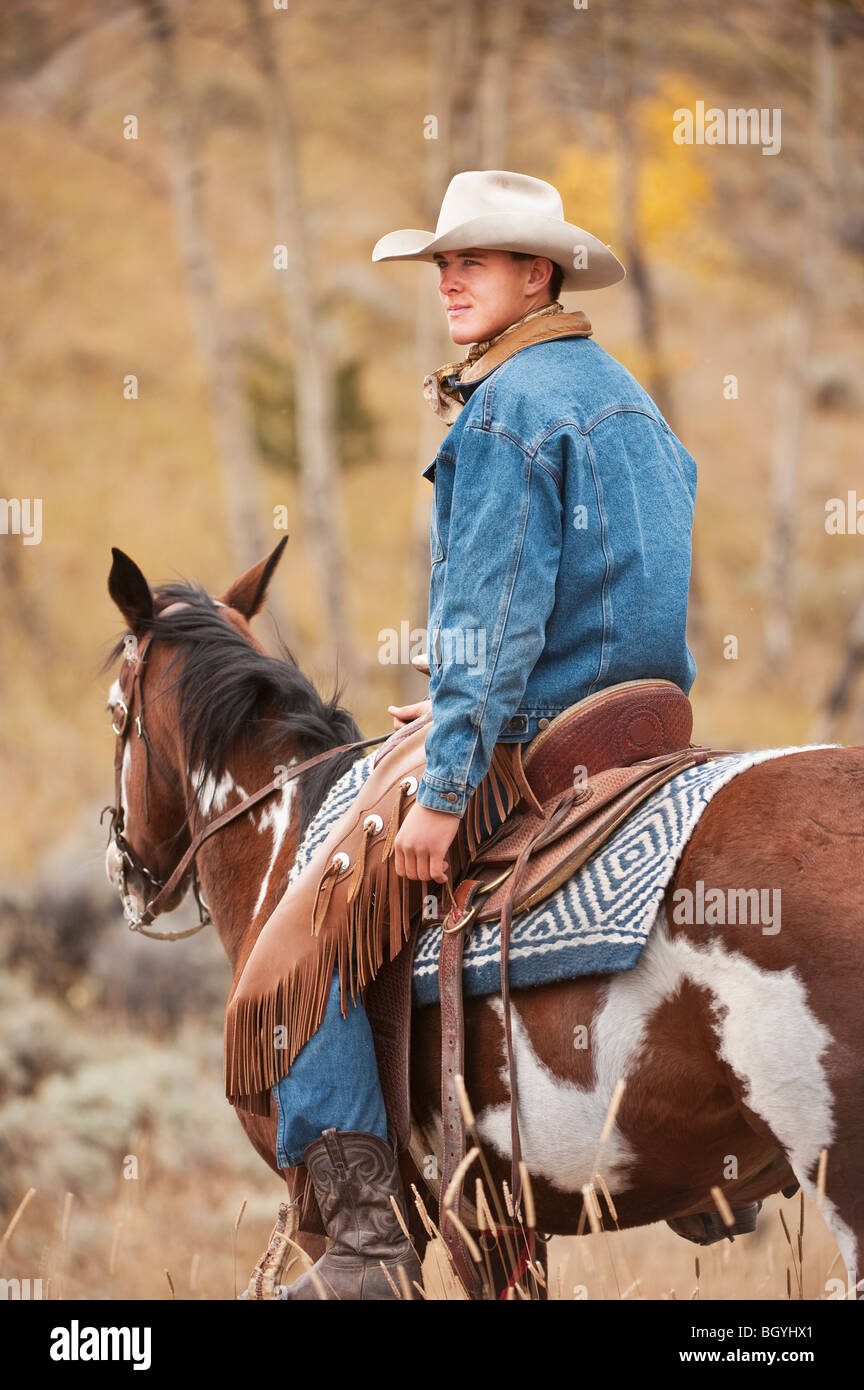 Cowboy horse hi-res stock photography and images - Alamy