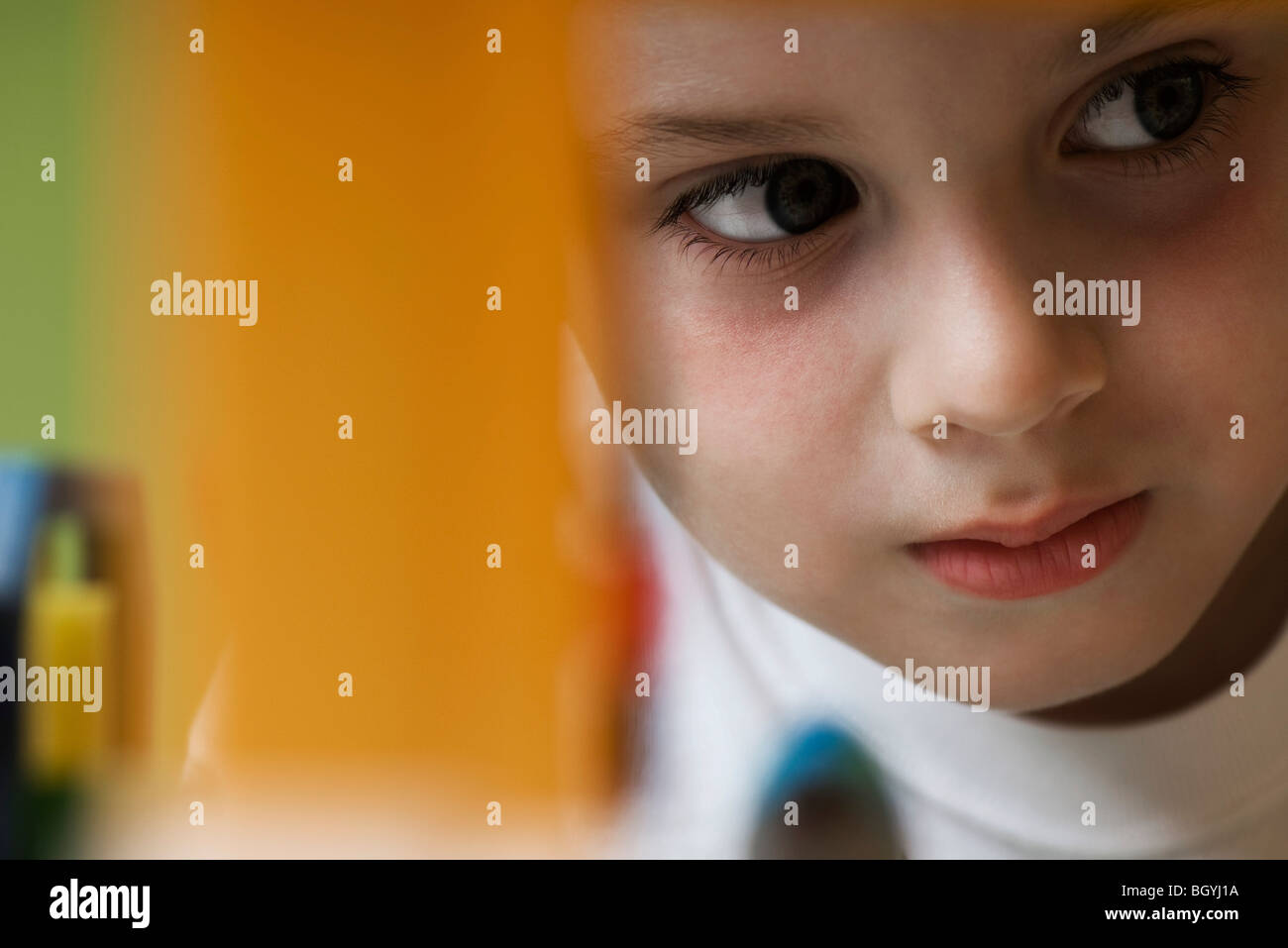 Child looking away, close-up Stock Photo - Alamy
