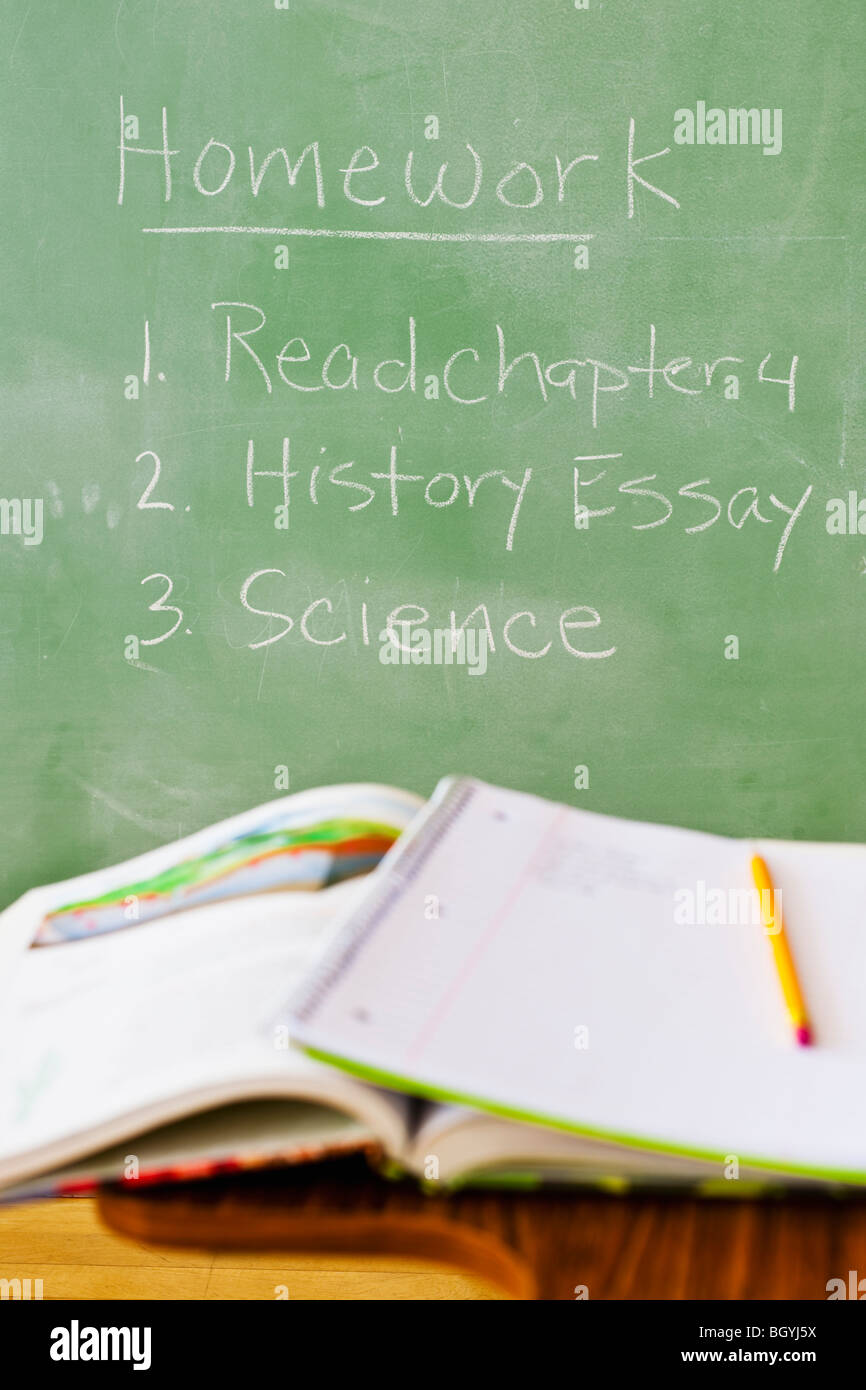 Assignment chalkboard hi-res stock photography and images - Alamy