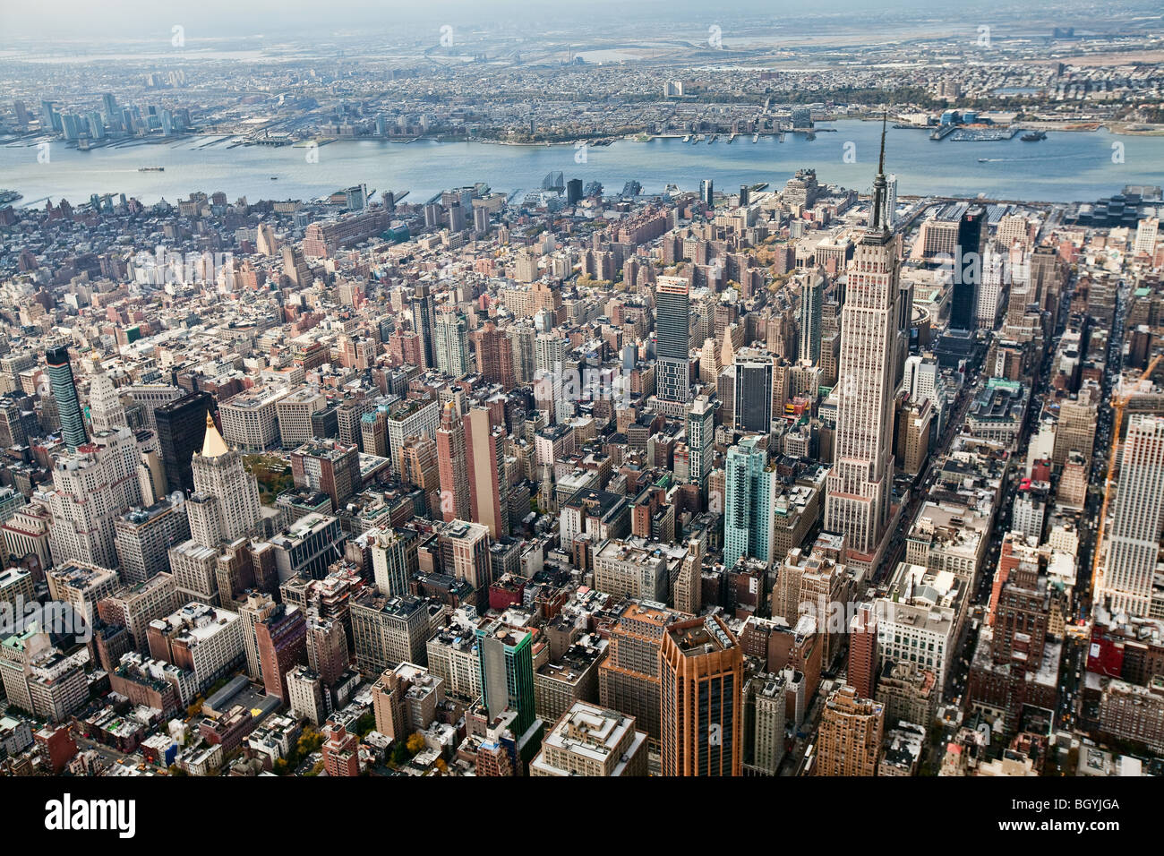 New York -Aerial view of Manhattan New York USA Stock Photo - Alamy
