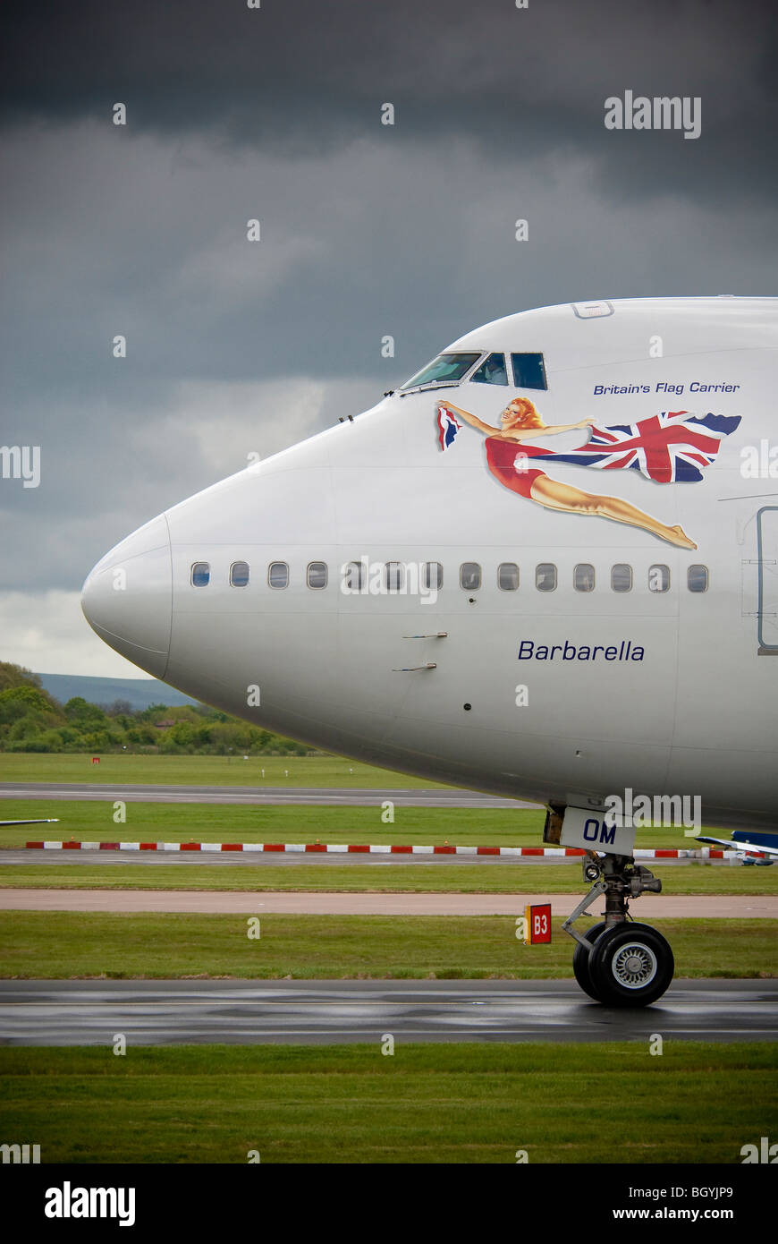 Virgin Atlantic Boeing 747-400 jumbo jet named Barbarella Stock Photo ...