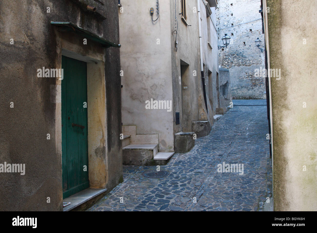 view of fiumefreddo traditional town of italy Stock Photo - Alamy