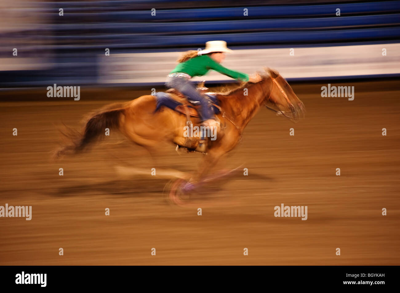 Barrel racing hi-res stock photography and images - Alamy